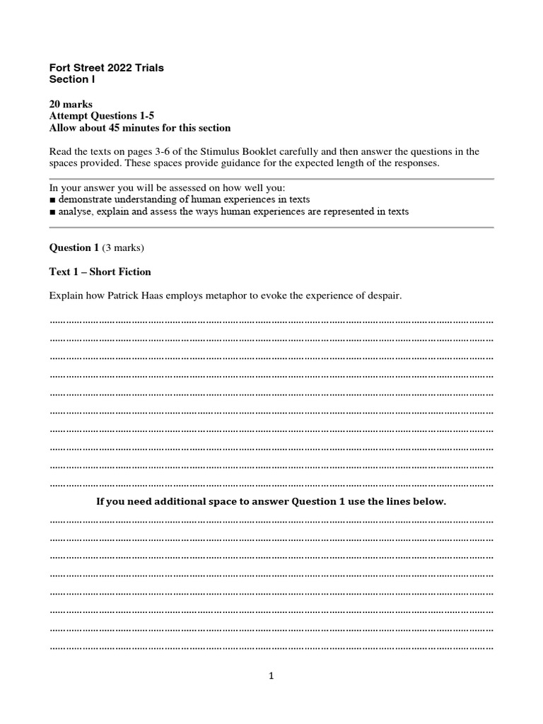 fort-st-2022-ea-trial-paper-1-criteria-sample-answers-64464a3eb310e ...