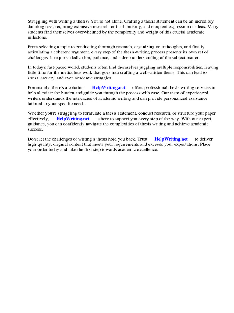 Steps Thesis Statement | PDF | Essays | Thesis