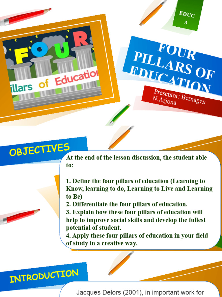 FOUR PILLARS OF EDUCATION | PDF | Learning | Knowledge