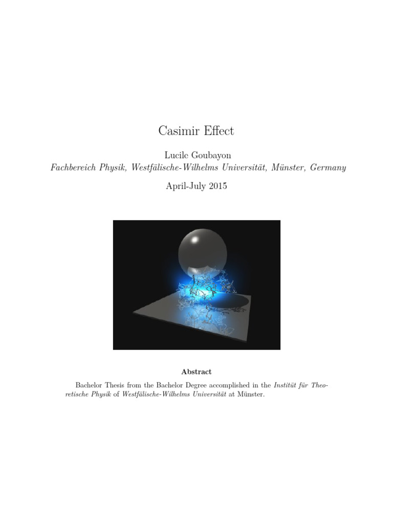 Understanding the Casimir Effect | PDF