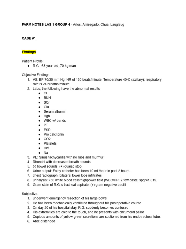FARM NOTES LAS 1 GROUP 4 - Años, Arriesgado, Chua, Lauglaug.docx | PDF