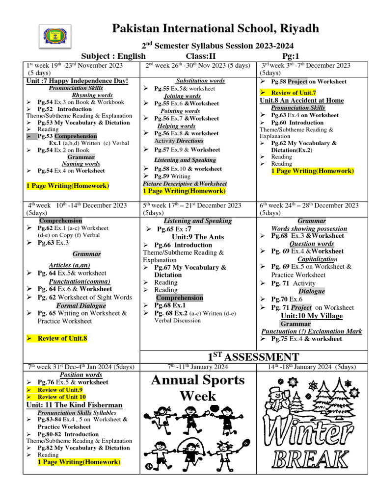 2nd Semseter GR 2 Syllabus Session 2023-24 | PDF | Saudi Arabia | Mecca