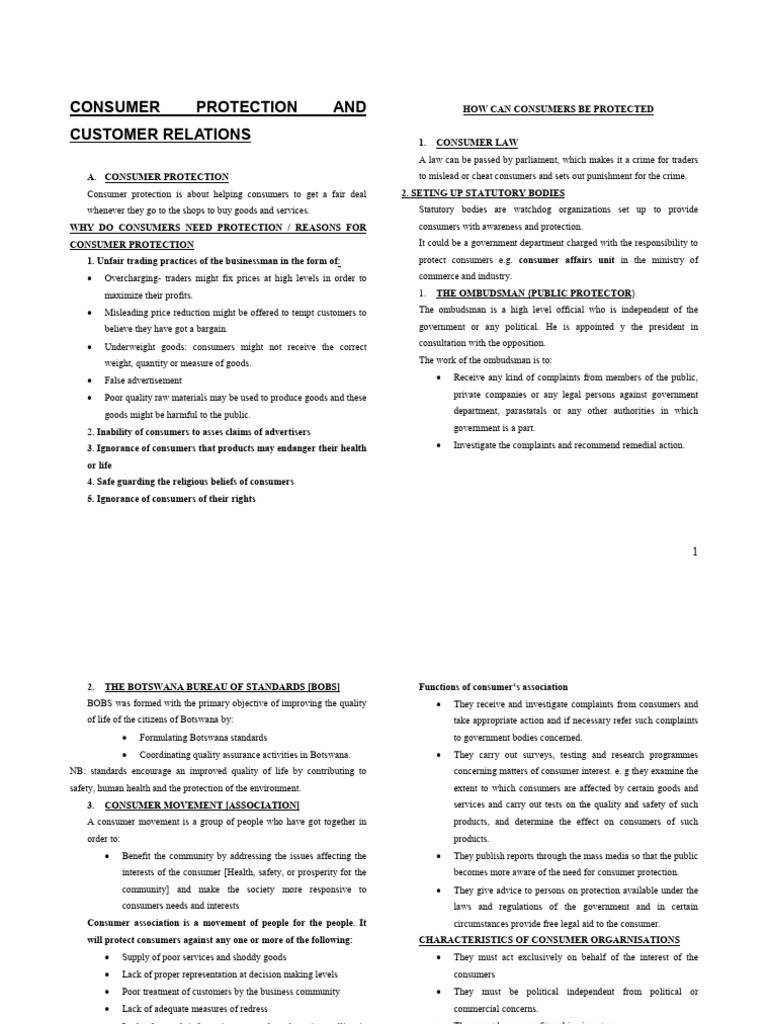 Consumer Protection-2 | PDF