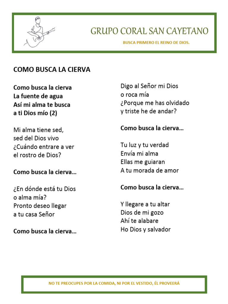 Como Busca La Cierva | PDF