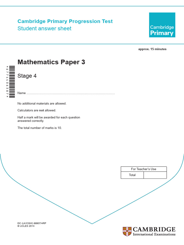 Maths Stage 4 03 AB 4RP AFP | PDF