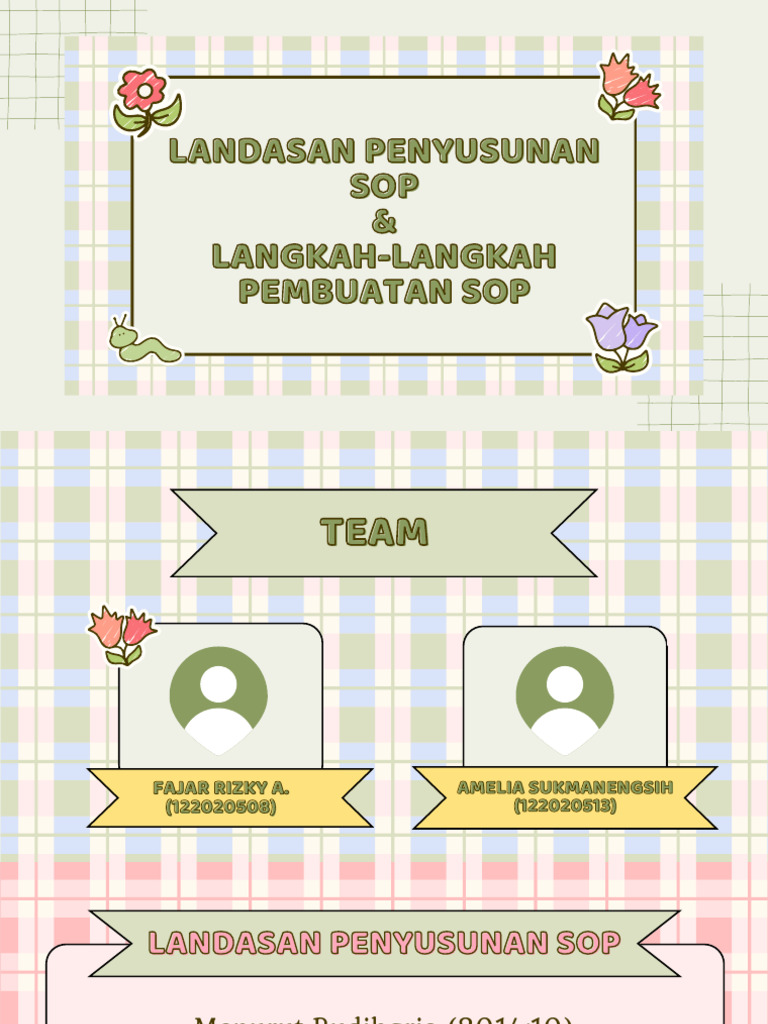 Landasan Penyusunan & Langkah Pembuatan SOP | PDF