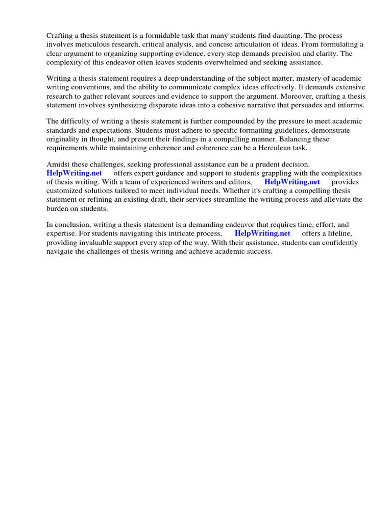How Do You Write Thesis Statement | PDF | Essays | Thesis