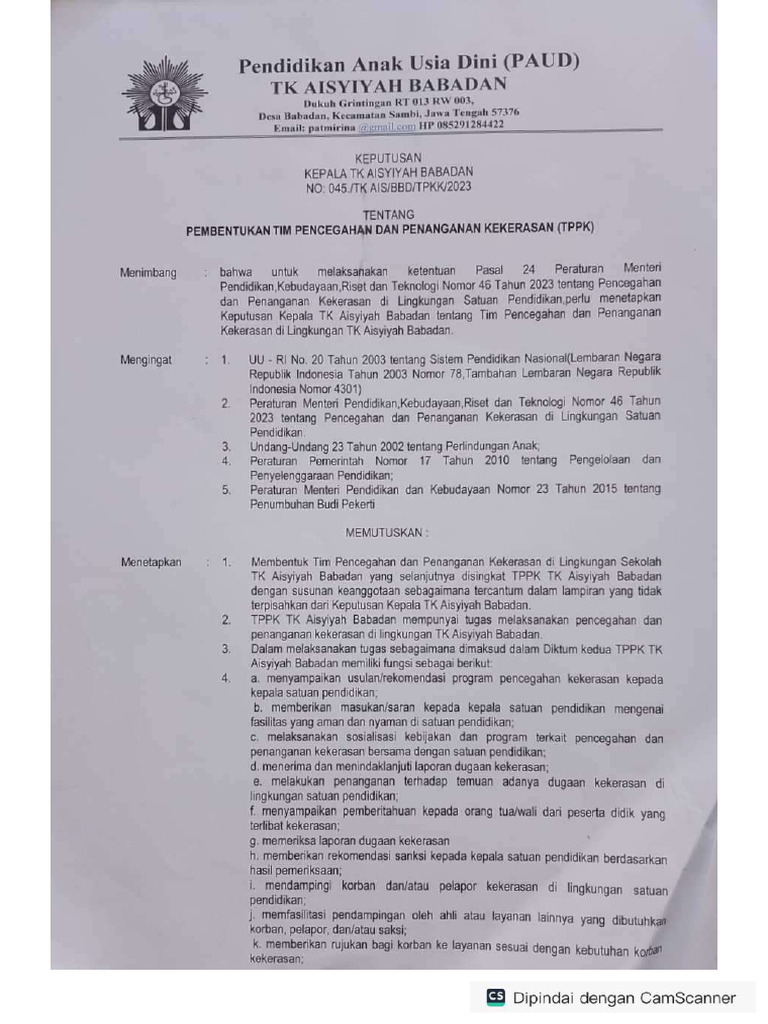 Surat TPPK (1) - Compressed | PDF