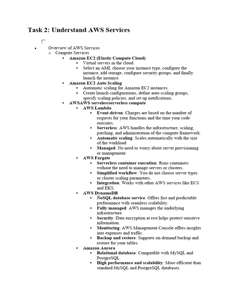 Services | PDF | Amazon Web Services | Computer Networking