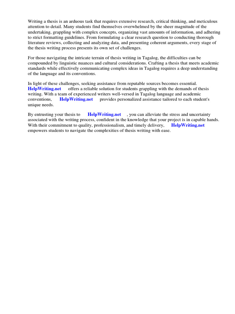 Sample NG Tagalog Thesis | PDF | Tagalog Language | Methodology