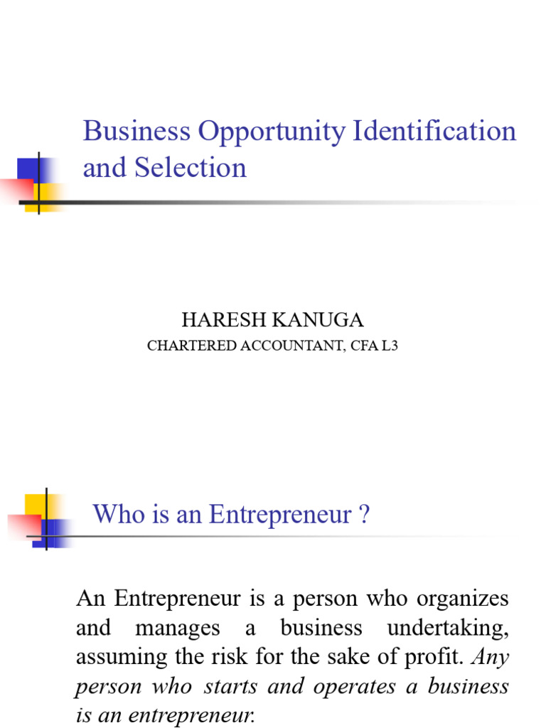 Business Opportunity Identification | PDF | Entrepreneurship | Private ... Business Opportunity Identification | PDF | Entrepreneurship | Private ...