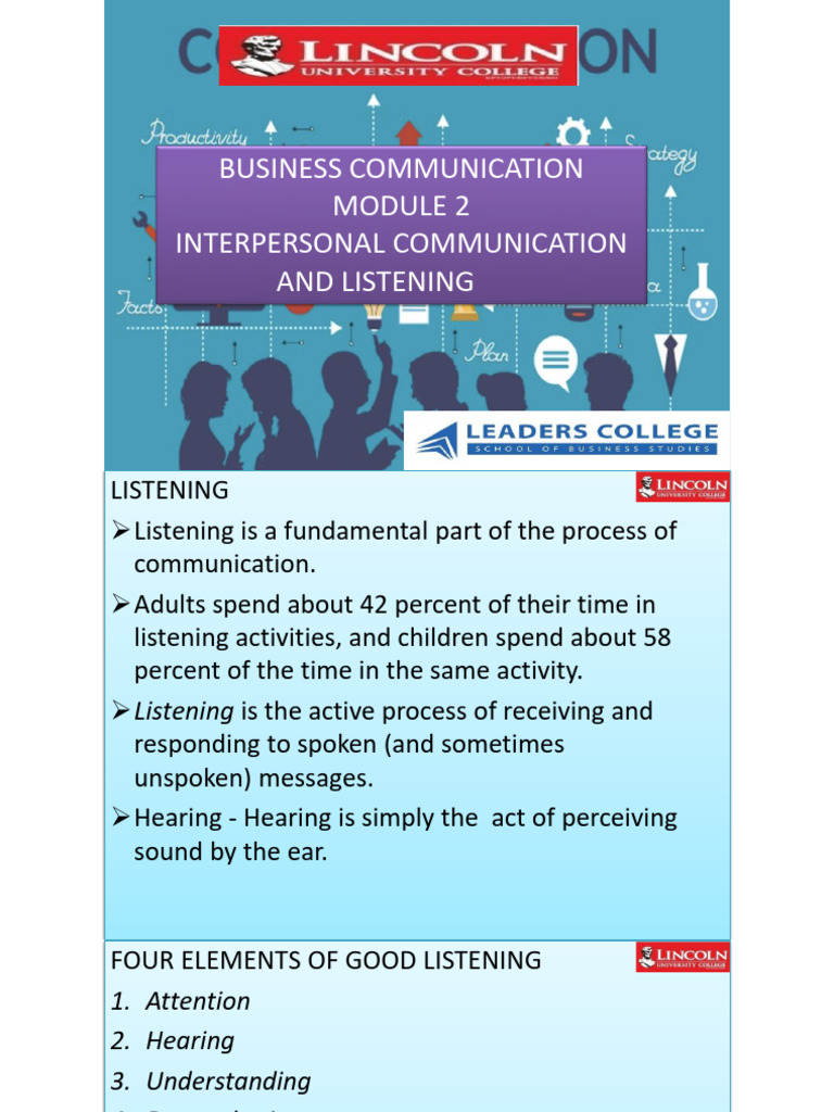 I Bba Luc Business Communication Module 2 | PDF | Nonverbal Communication | Communication