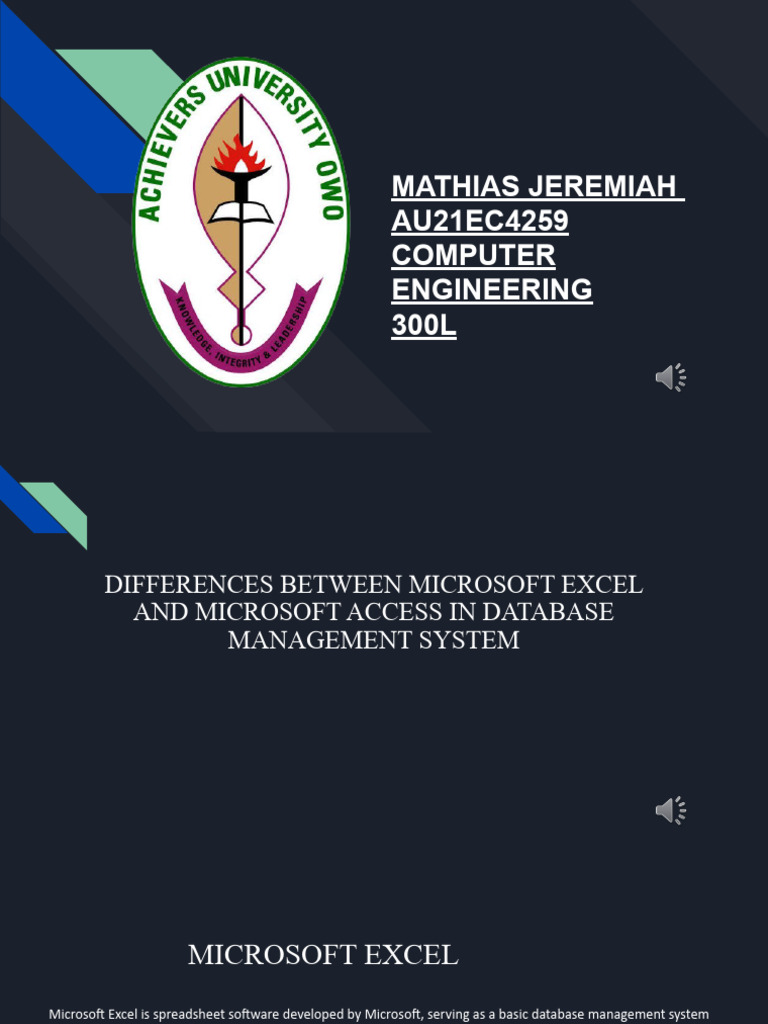 Power Point Presentation | PDF | Microsoft Excel | Databases