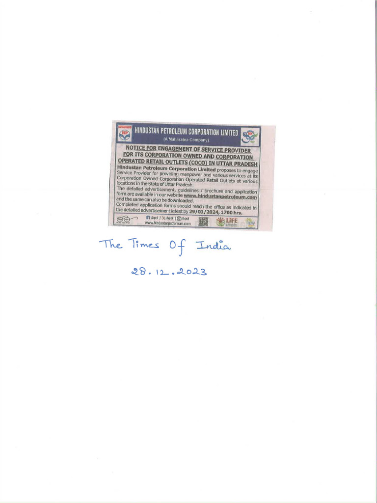 Capsule Advt Appointment English Hindi 28122023 | PDF