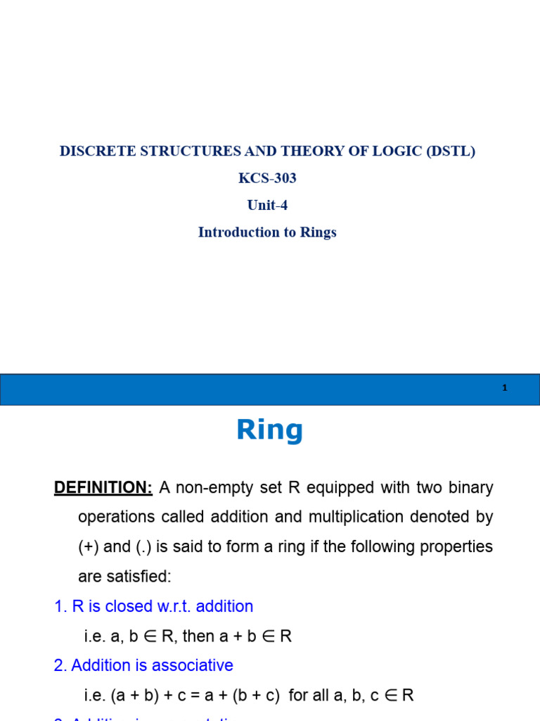 DSTL Ring | PDF