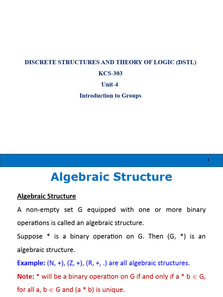 Introduction to Algebraic Structures | PDF