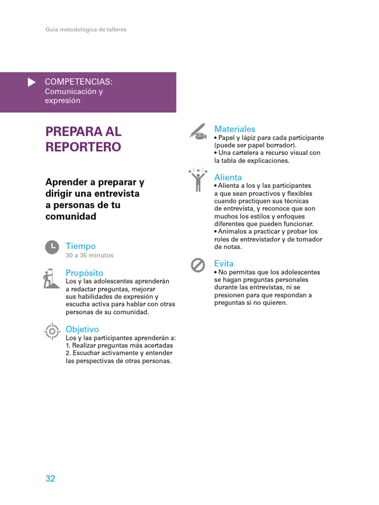 Guía de Talleres | PDF