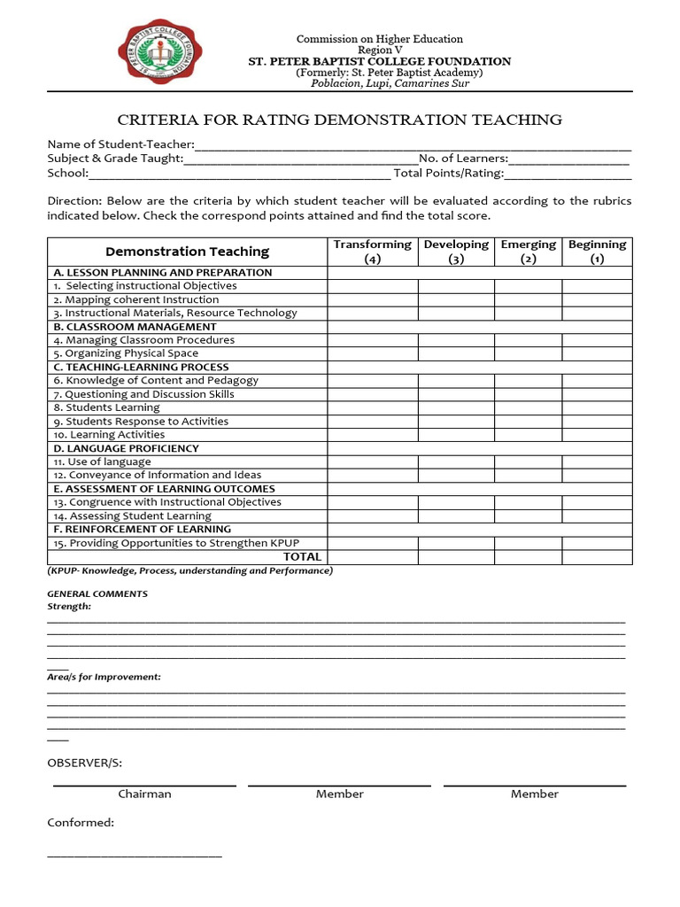 3.demo Teaching Template | PDF