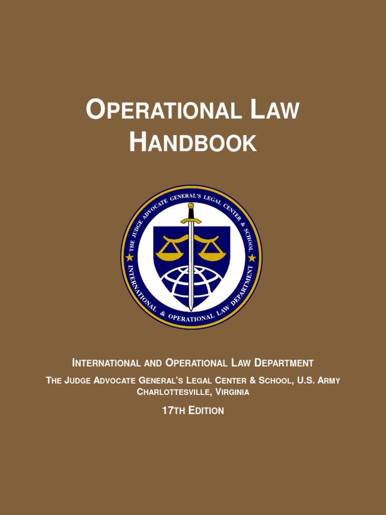 Operational Law Handbook 2017 | PDF | Preemptive War | United Nations ...