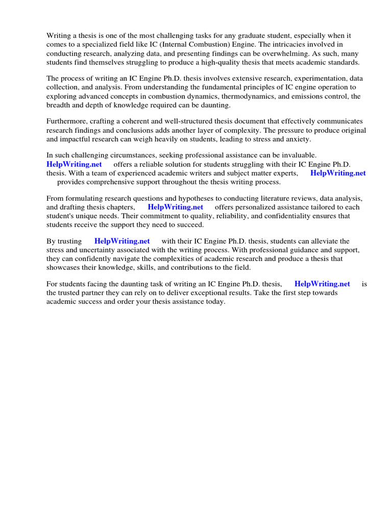 Ic Engine PHD Thesis | PDF | Engines | Piston