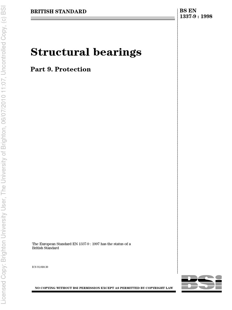 Structural Bearings Protection | PDF