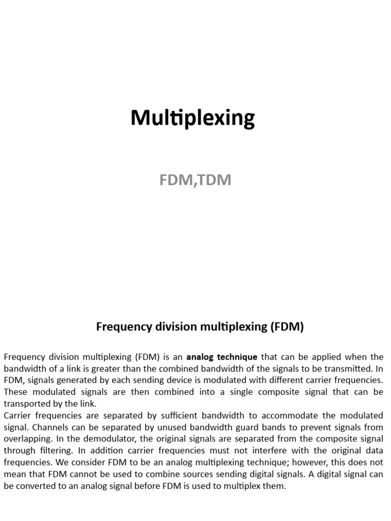 Multiple Xing | Download Free PDF | Multiplexing | Modulation