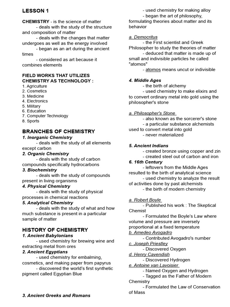 General Chemistry Notes | PDF
