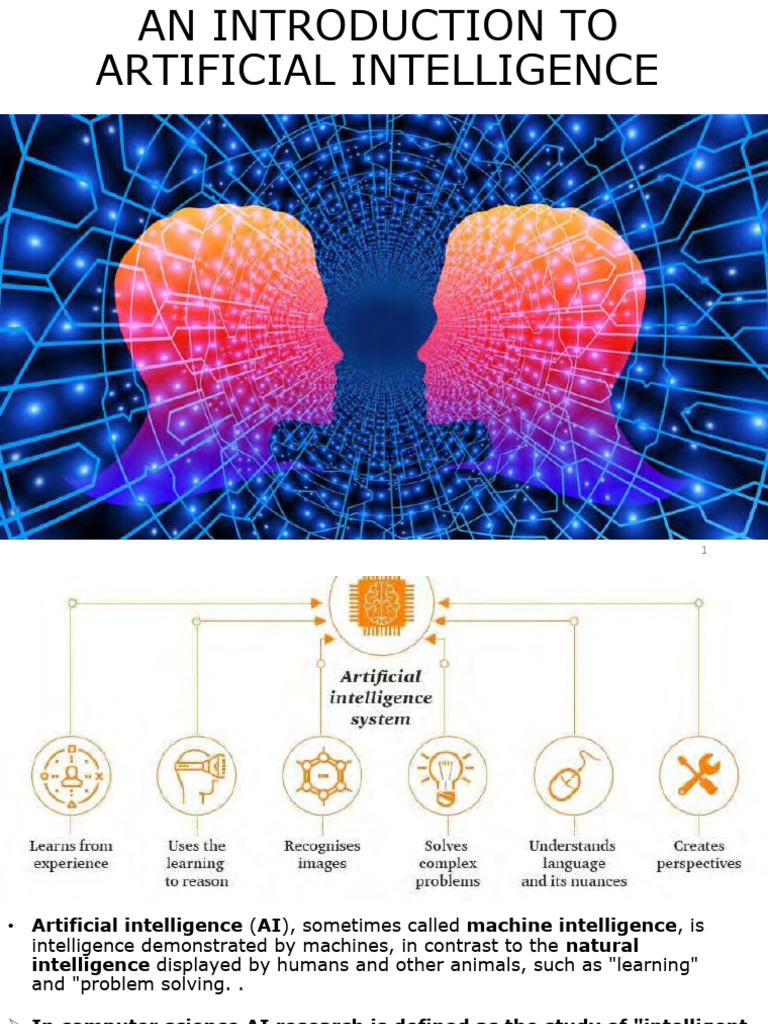 Artificial Intelligence Lec 1 | PDF | Artificial Intelligence | Intelligence (AI) & Semantics