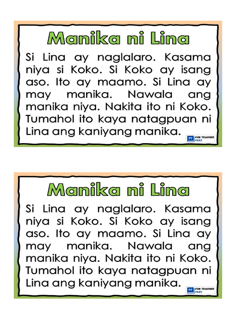 Manika ni Lina | PDF