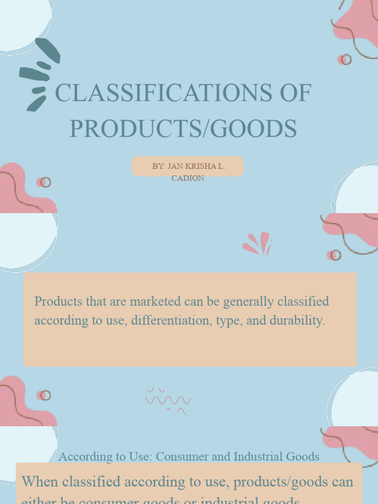 Classification of Goods | Download Free PDF | Brand | Goods