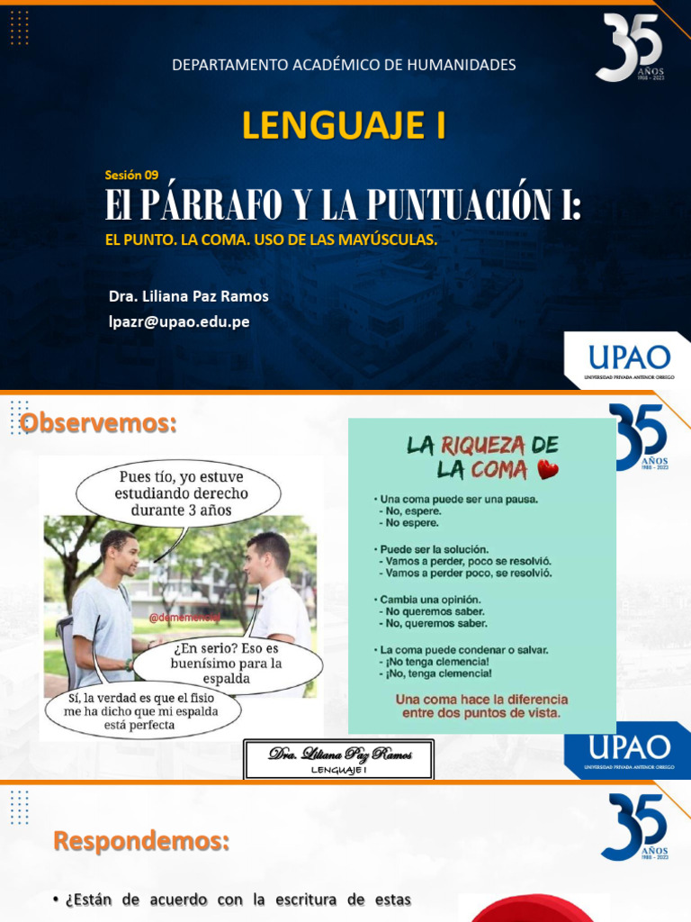 Puntuación y Uso de Mayúsculas en Escritura | PDF | Puntuación ...