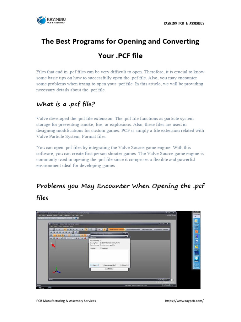 The Best Programs For Opening and Converting Your .PCF File | PDF | Computer File | File Format