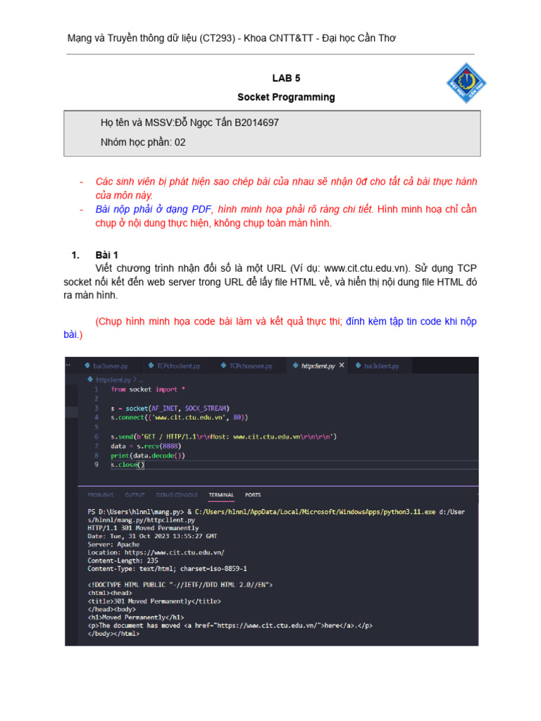 B2014697 DoNgocTan Lab5 | PDF