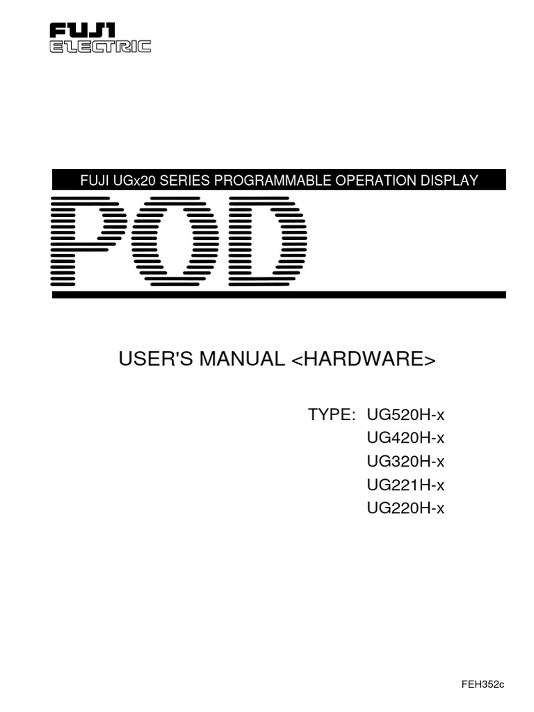 UGx20 Series Programmable Operation Display Users Manual | PDF