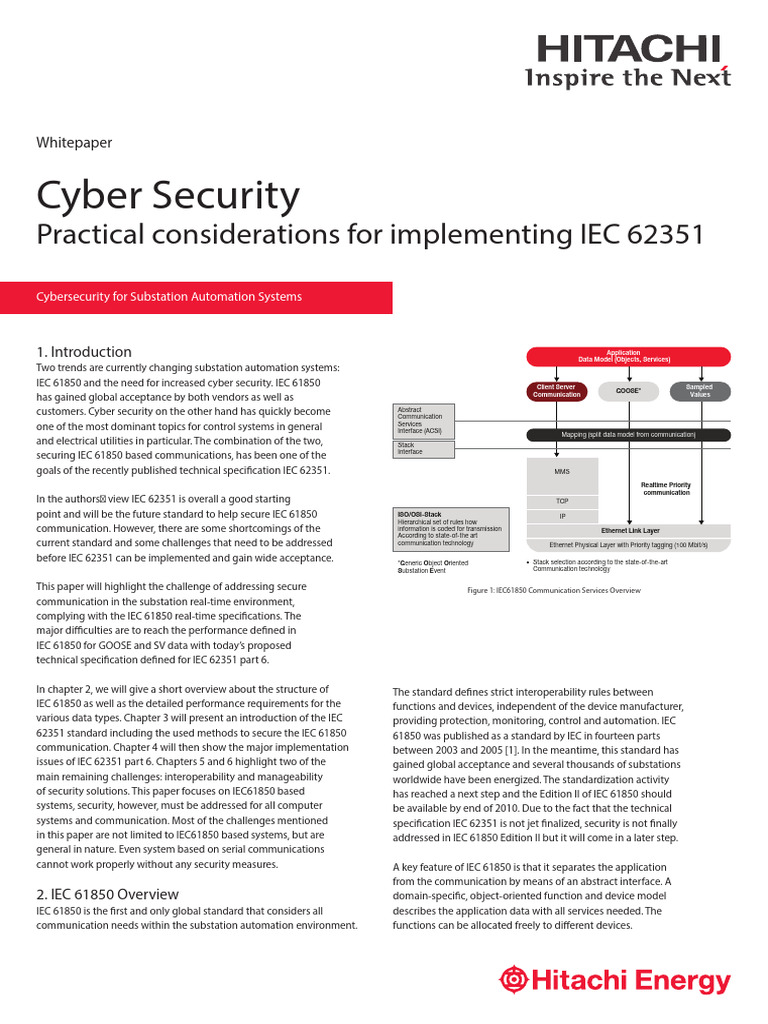 1MRG006973 - en - A - Cyber Security - Practical Considerations For ... 1MRG006973 - en - A - Cyber Security - Practical Considerations For ...