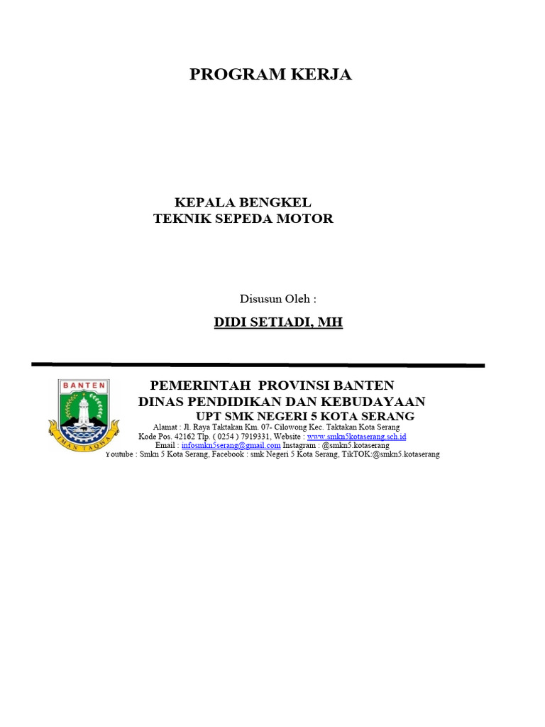 program-kerja-kabeng-tSM - 2024 | PDF