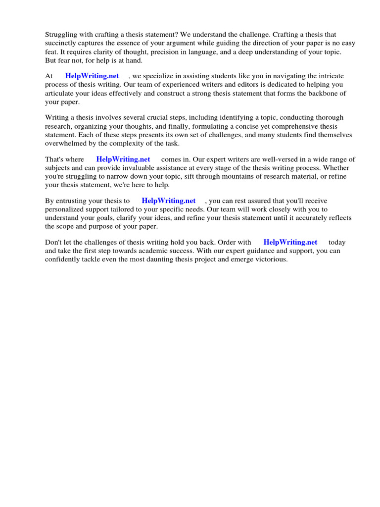 Topic Outline Thesis Statement Guide | PDF