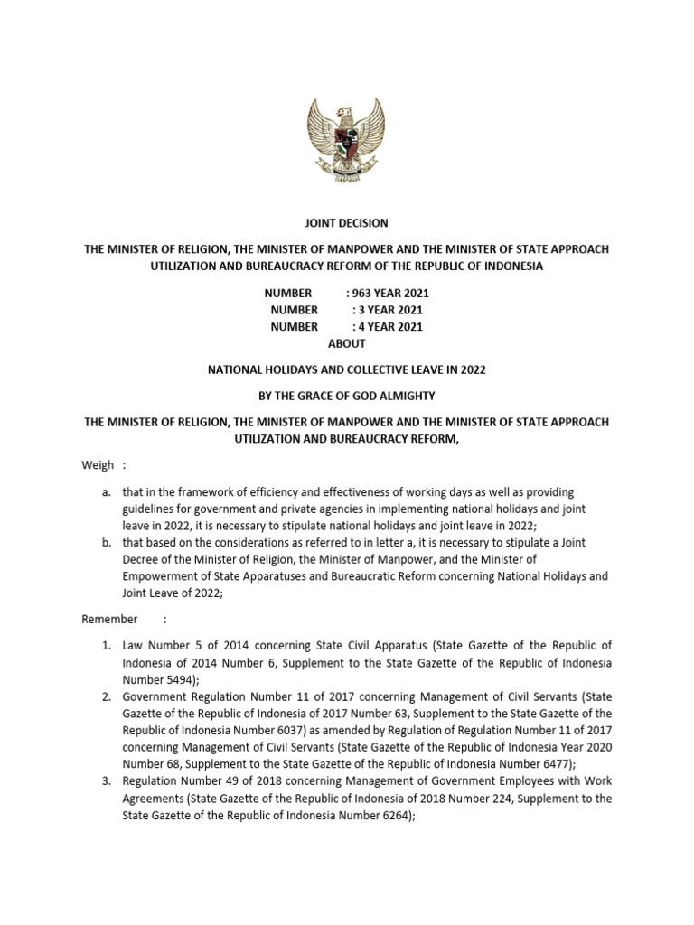 Joint Decision English | PDF