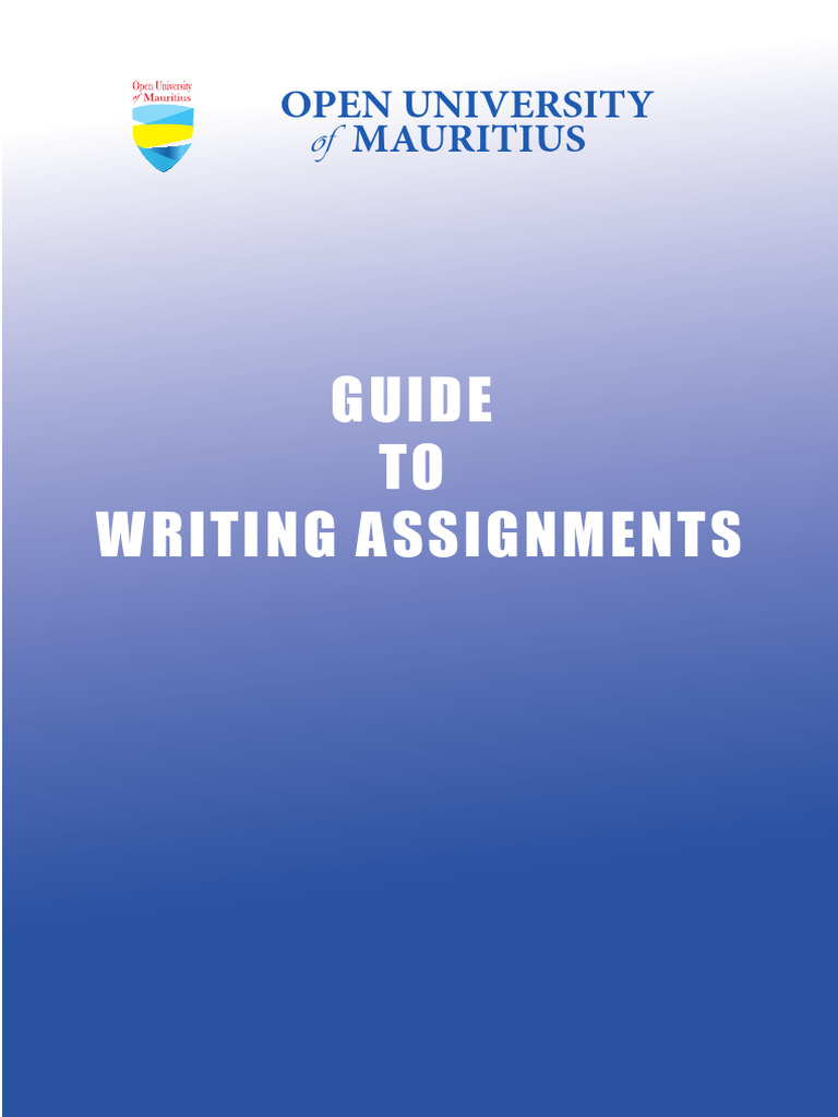 Guide To Writing Assignments | PDF | Career & Growth | Art