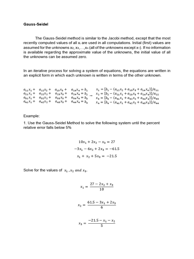 Numerical Solutions To CE Problems 2 | PDF