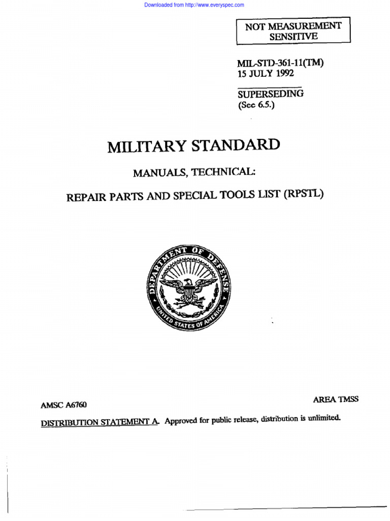 Military Technical Manual Guide | PDF | Specification (Technical Standard) | Verification And ...