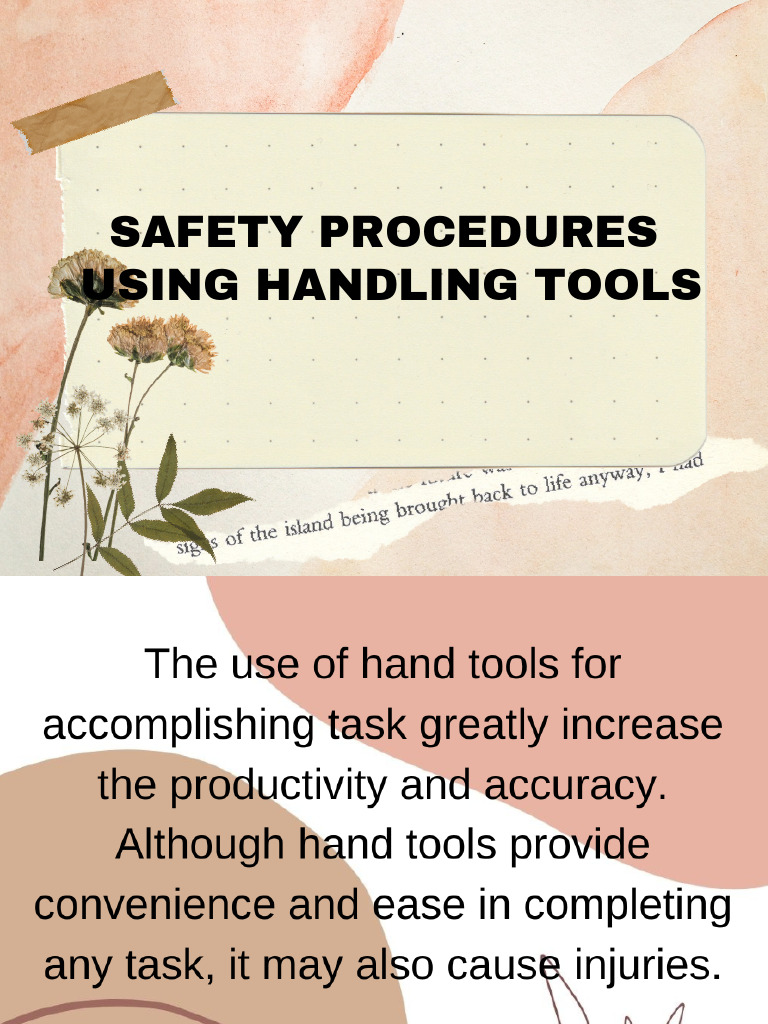 Safety Procedure Using Handtools 20240227 220722 0000 | PDF