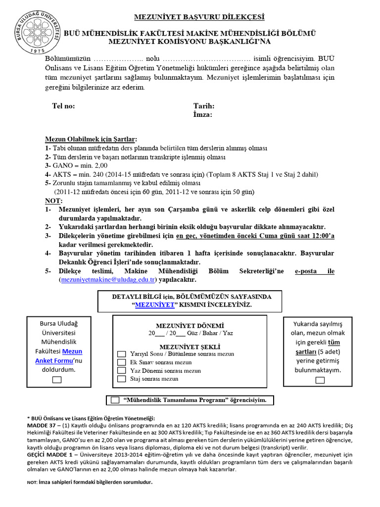 Mezuniyet Basvuru Dilekcesi 20231002 | PDF Mezuniyet Basvuru Dilekcesi 20231002 | PDF