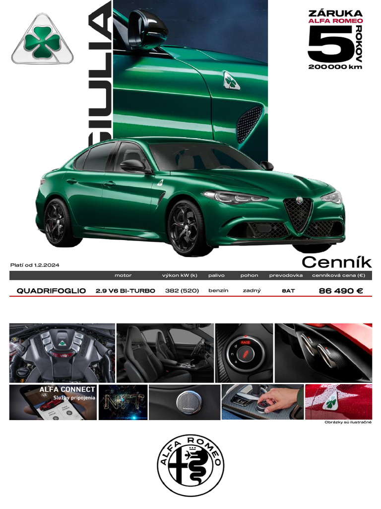 ZC Ar Giulia Quadrifoglio My24 01 - 02 - 2024 | PDF
