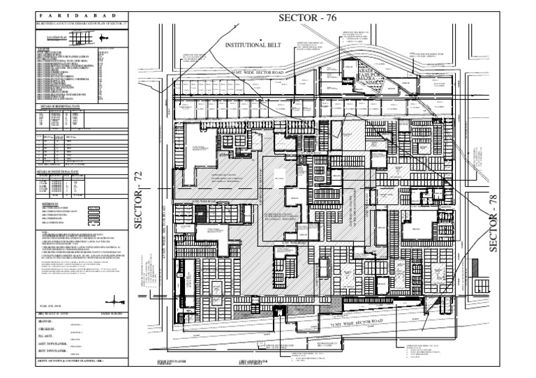 Huda Map Sector-77 - Faridabad | PDF