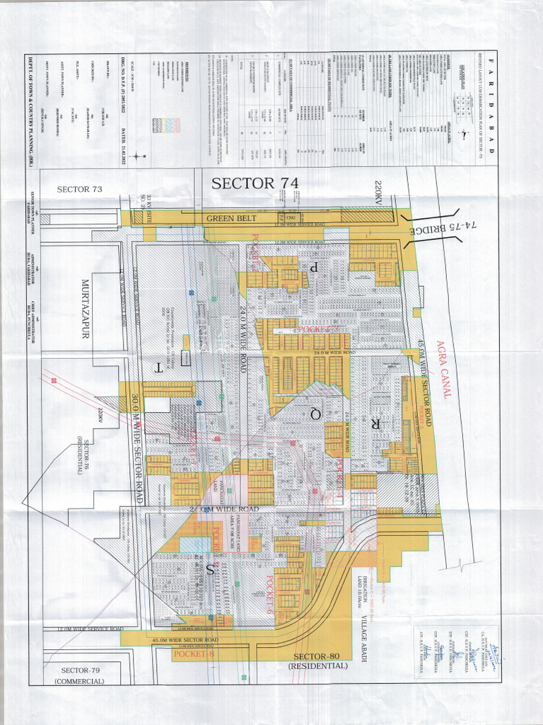 Huda Map Sec-75 Faridabad | PDF