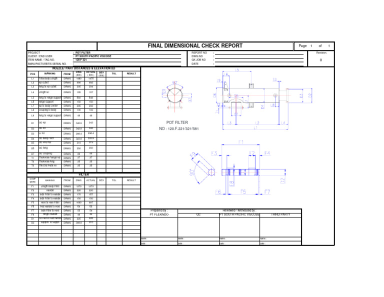 Dim Check POT Filter 120F321 | PDF