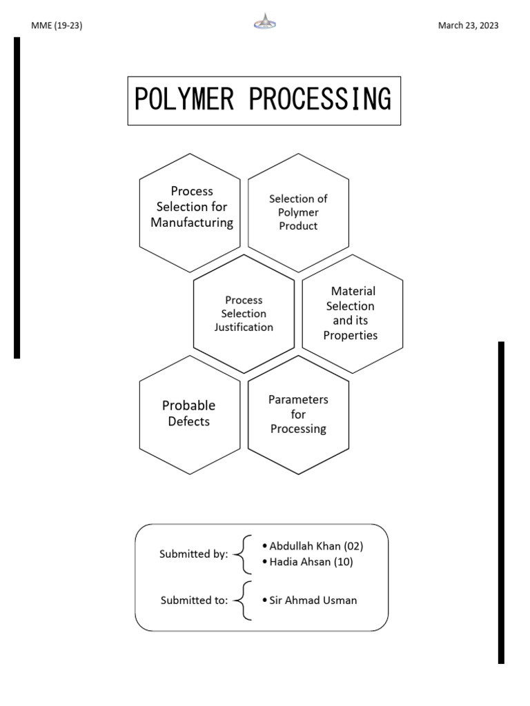Polymer Processing Assignment | PDF | Extrusion | Chemical Substances Polymer Processing Assignment | PDF | Extrusion | Chemical Substances