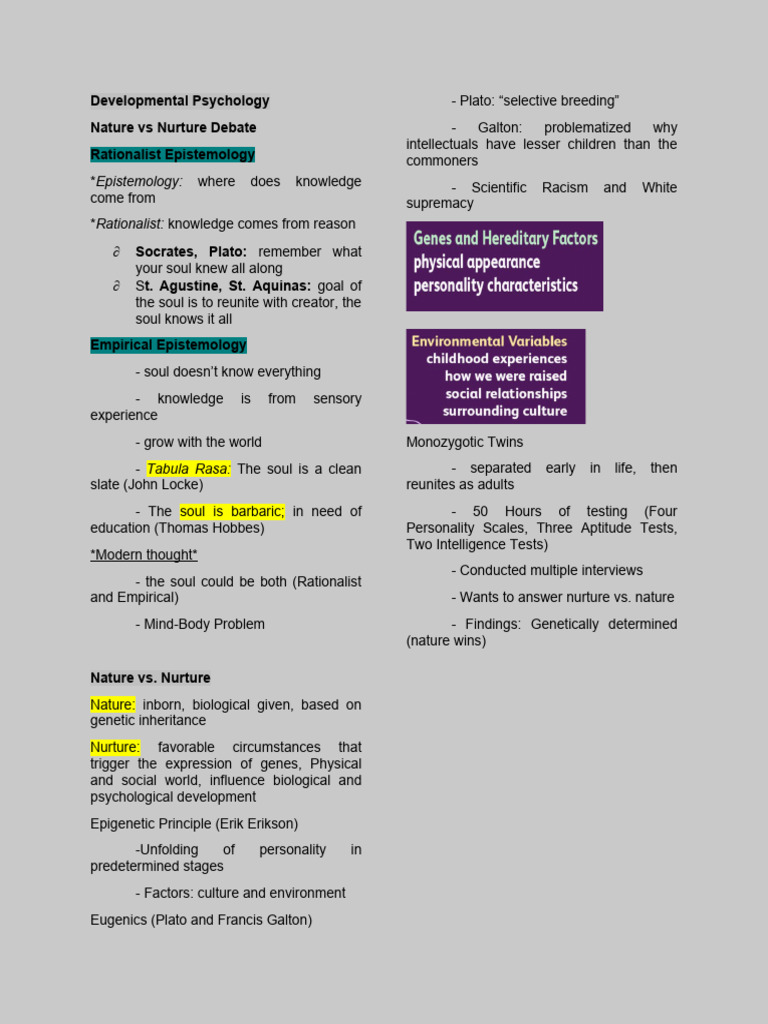 Developmental Psychology Notes | PDF