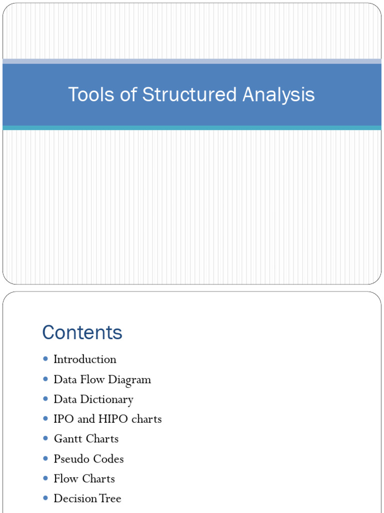 Tools of Structured Analysis | PDF